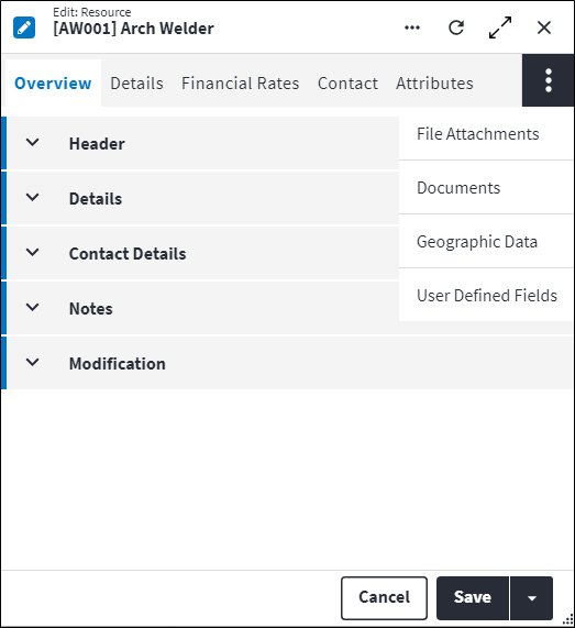 Resource Screen